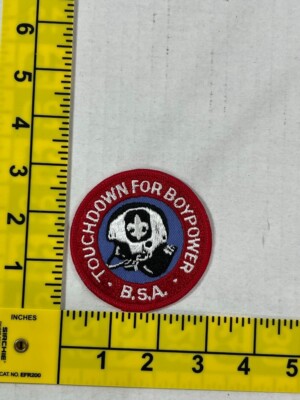Touchdown For Boypower BSA Patch Football Helmet Patch | eBay