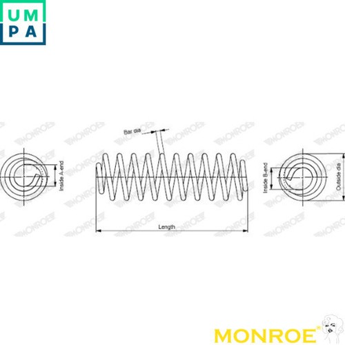 COIL SPRING SP3860 FOR SUZUKI SX4/CLASSIC FIAT SEDICI M16A 1.6L D19AA 1 ...