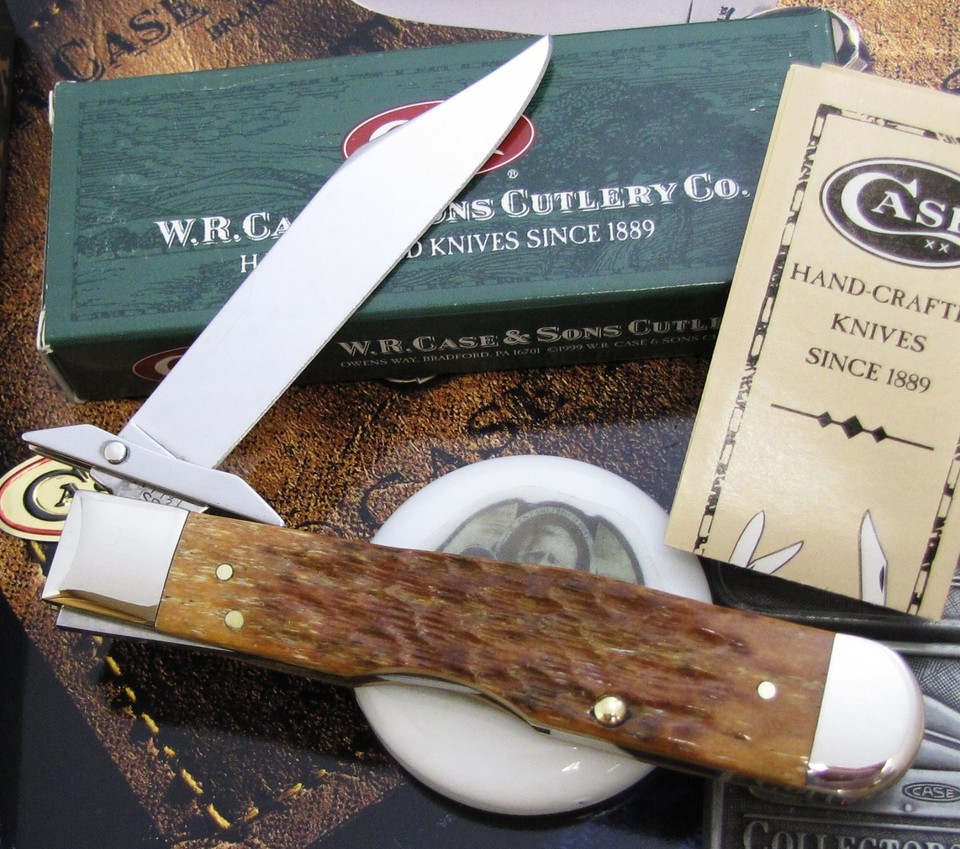 Case XX Cheetah Knife 2003 Tested XX Inlay Cheetah Etch Mint In ...