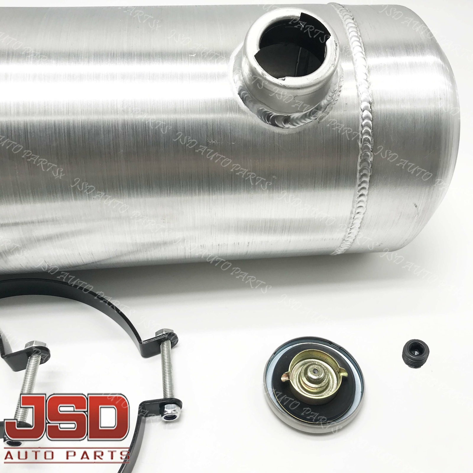 New Aluminum Gas Tank / Fuel Tank J4.5 Gallon 8 x22 End Fill Spun 1/4 NPT Outlet | eBay