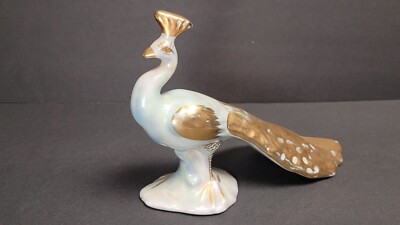 Vintage Holland Mold Ceramic Peacock Base Decor Mid Century Figurine 9 ...