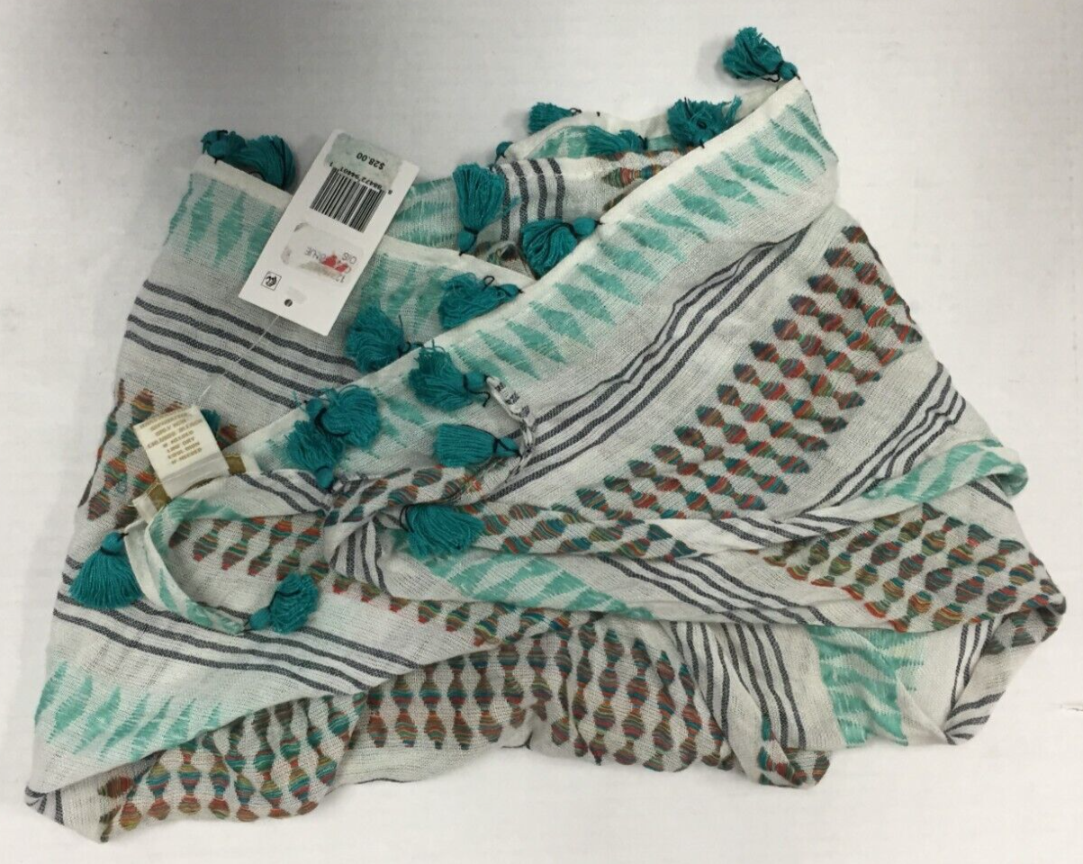 Collection Xiix Triangle Tassel Travel Scarf 100% Rayon | eBay