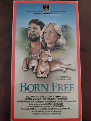 RARE VINTAGE/CLASSIC VHS-BORN FREE - VIRGINIA MCENNA/ BILL TRAVERS ...