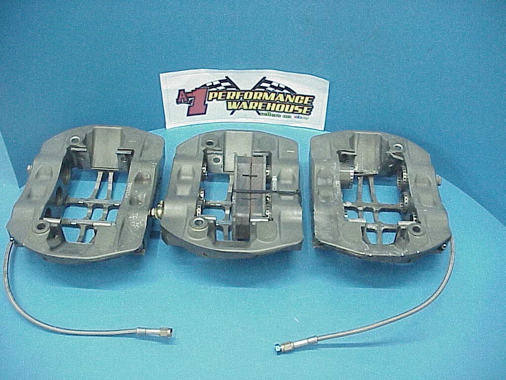 3 Alcon / Raybestos NASCAR 6 Piston L & R Billet Brake Calipers Brembo ...