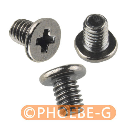 M2.5 x 3.5mm Phillips Flat Head Screw Black Nickel | eBay UK