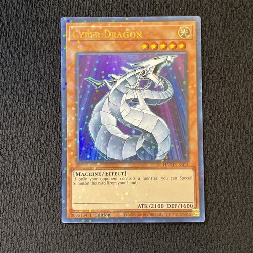 YUGIOH CARD CYBER DRAGON HAC1-EN014 1ST EDITION DUAL TERMINAL | eBay