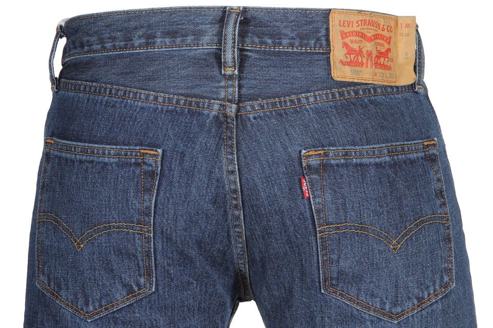 Levi's Men's 501 Original Fit Jeans Straight Leg Button Fly 100% Cotton ...