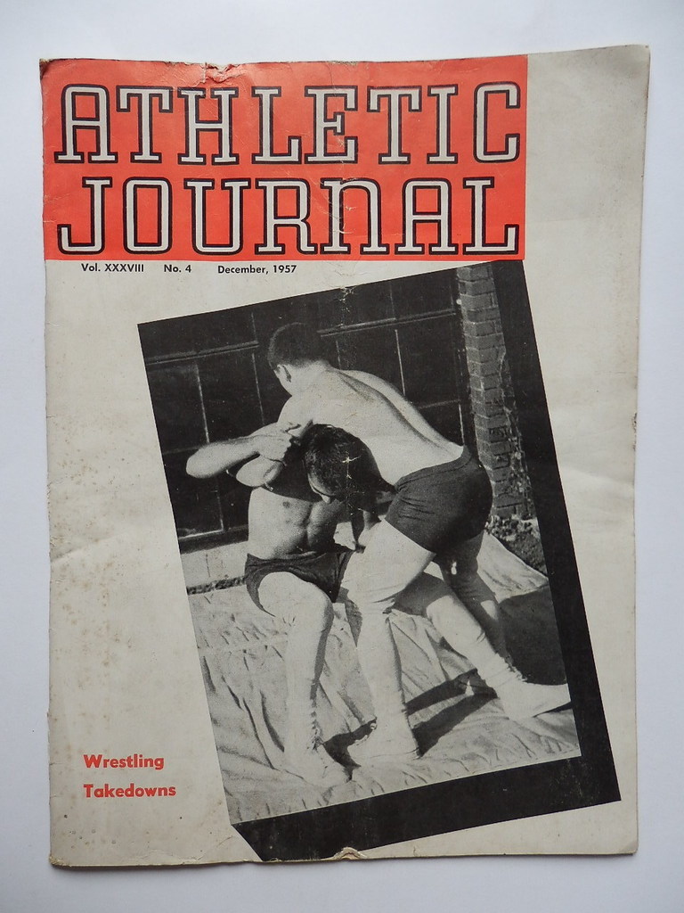 ATHLETIC JOURNAL Dec 1957 issue SPORT Wrestling Tom Rohlen John True | eBay