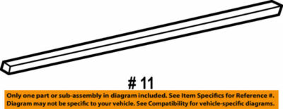 75557-35010 Toyota Moulding, roof drip side finish, center no.2 rh ...