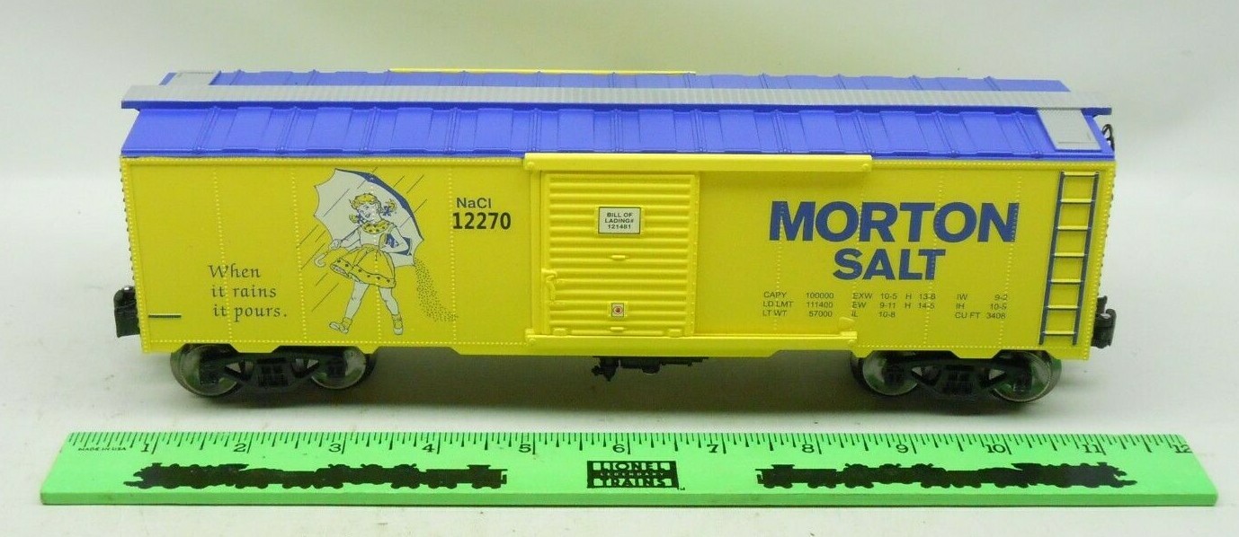 Menards ~ O Gauge Morton Salt Boxcar | eBay