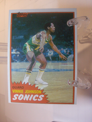 1981-82 Topps Basketball #W99 - Vinnie Johnson RC - Seattle SuperSonics ...