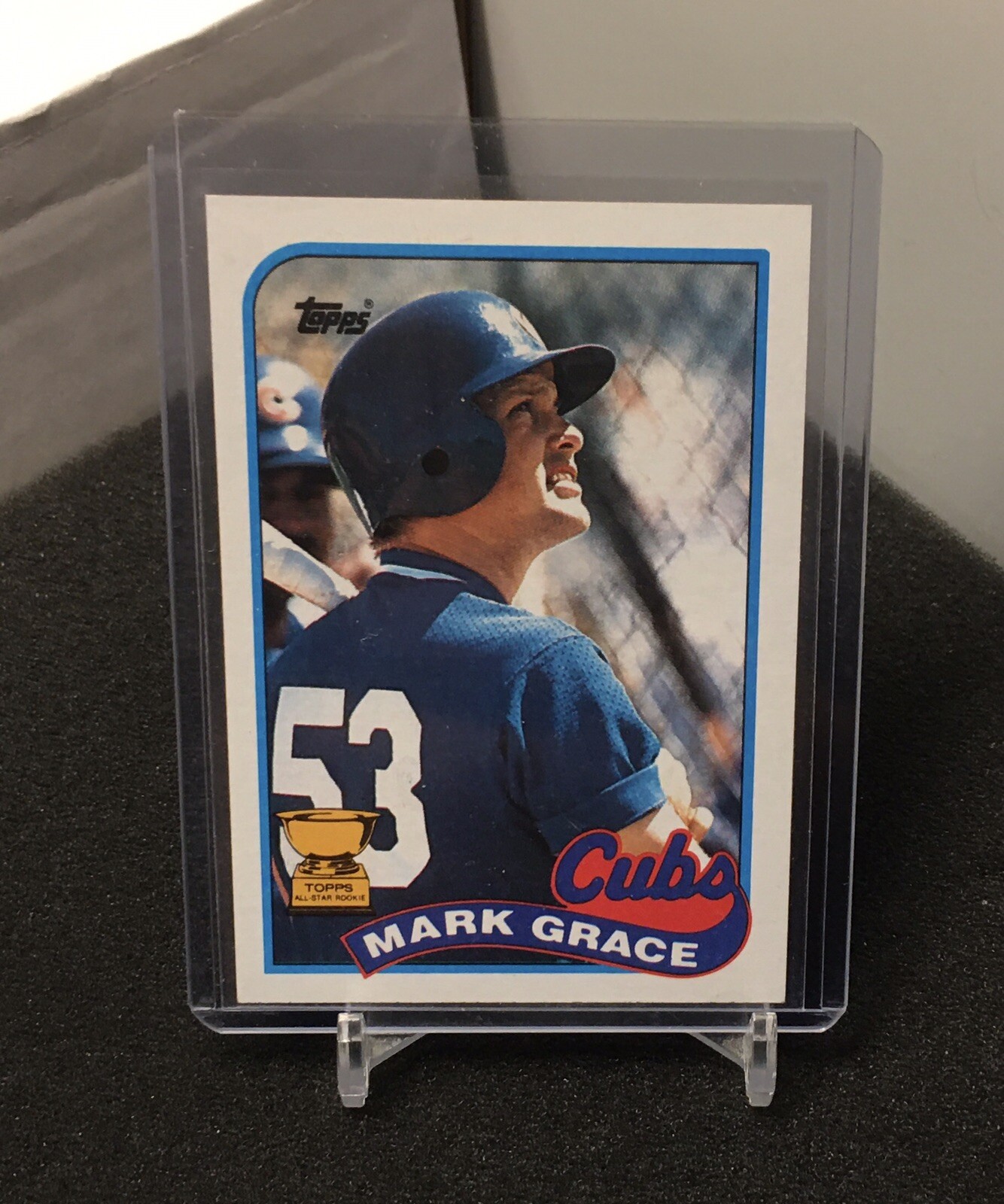 Mark Grace All Star Rookie 1989 Topps card 465 Chicago Cubs | eBay