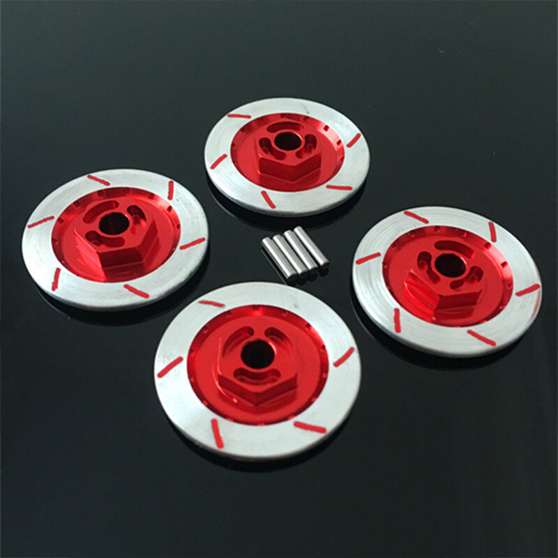 4PCS Aluminum Alloy Brake Disc Wheel Rim Box Metal Hex Adapter 12MM for ...