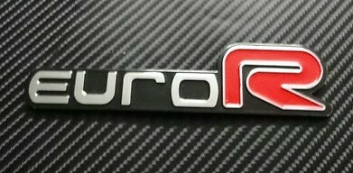 Euro R Emblem Badge Sticker logo decal FOR ACCORD Civic Acura RSX JDM ...