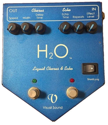 TRUETONE H2O Visual Sound Liquid Chorus & Echo Guitar Effect Pedal ...