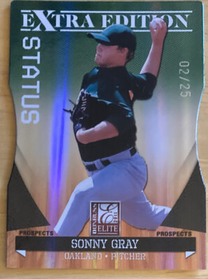 Sonny Gray 2011 Donruss Elite GREEN EMERALD STATUS Rookie #p-14 (5564 ...