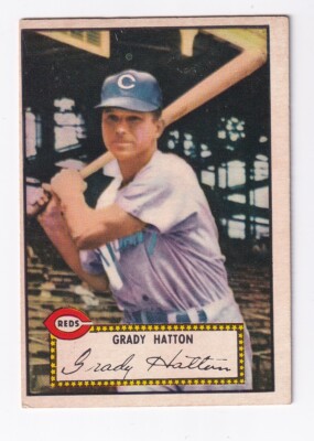 Grady Hatton 1952 Topps ML Baseball Card # 6 Reds-Red Back | eBay