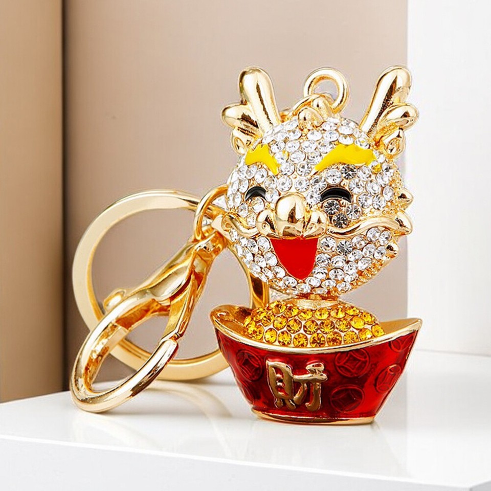 Dragon Keychain Purse Pendants Chinese New Year Keychains | eBay UK