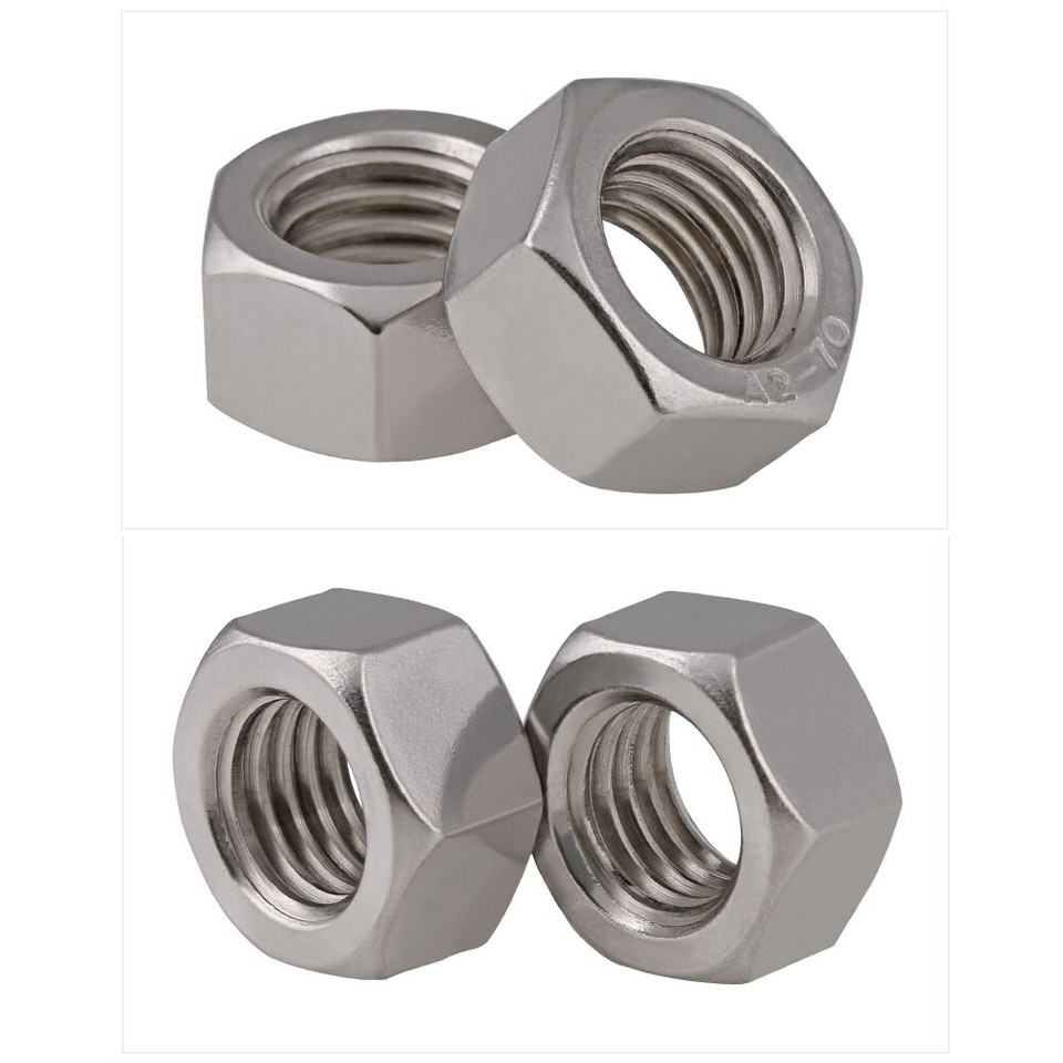 M1 to M30 Metric Hexagon Full Nuts Lock Nuts DIN 934 Stainless Steel ...