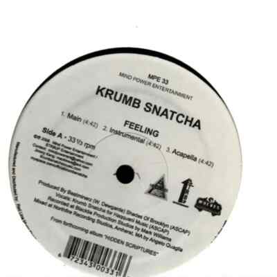 Krumb Snatcha Feeling FT. KANYE WEST Vinyl Single 12inch Redline | eBay.de
