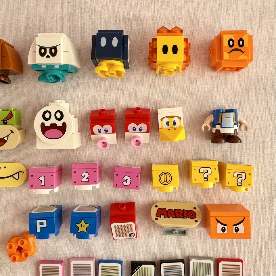 LEGO Super Mario Figures & Spares Bundle Electronic Mario Toad Shy Guy ...