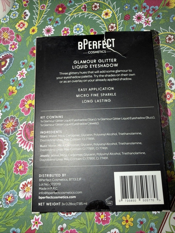 B perfect Glamour Glitter Liquid Shadows | eBay UK