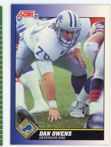 1991 Score Football Card #49 Dan Owens | eBay