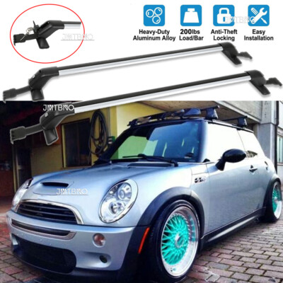 42"Car Roof Rack Cross Bar Luggage Carrier w/Lock For Mini Cooper S R52 ...