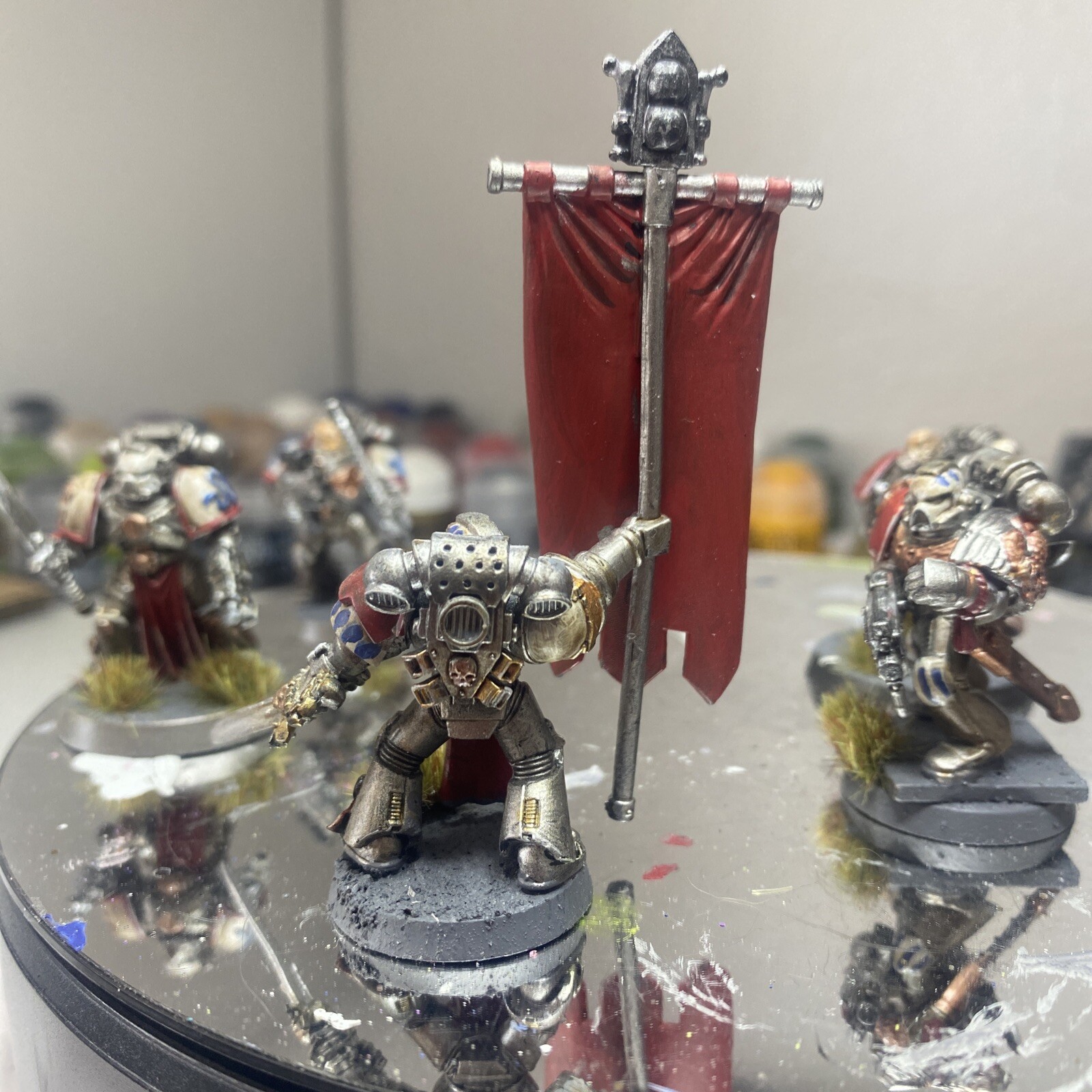 Warhammer 40K - Space Marines Knights Iron snakes - 5x painted | eBay UK
