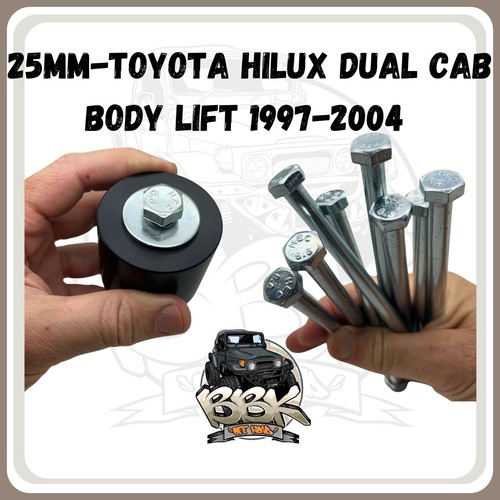 BBK OFF Road Body Lift Kit 1" To Suit TOYOTA HILUX Dual Cab 1997 to ...