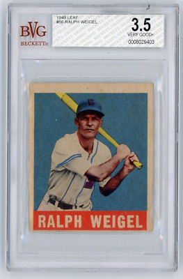 1949 Leaf #86 RALPH WEIGEL - BVG 3.5 (READ) | eBay