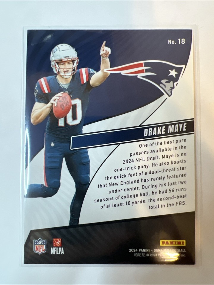 2024 Panini Donruss 💥 Drake Maye Rookie Revolution- Rookie RC #18 ...