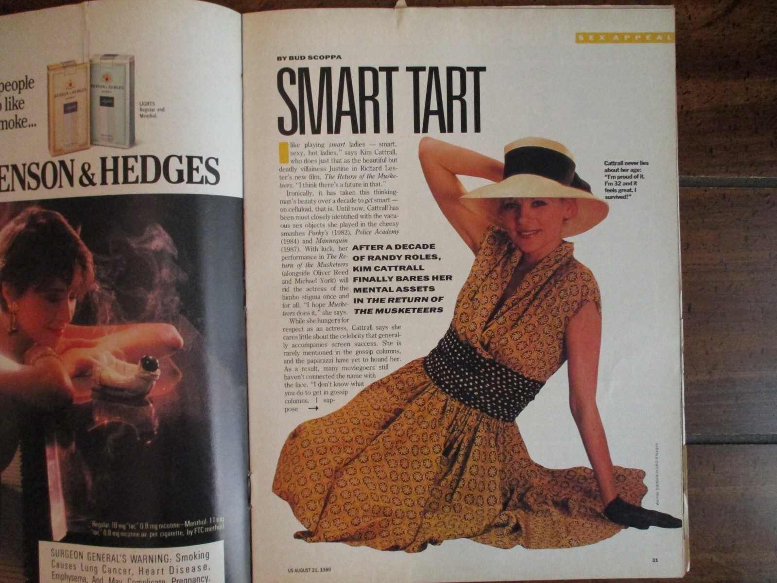 1989 US Mag(PERRI LISTER/YAHOO SERIOUS/JEANNIE RUSSELL/KIM CATTRALL ...