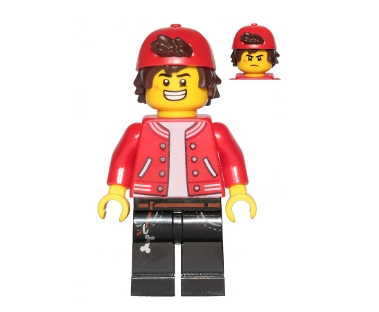 Lego Jack Davids 70437 Red Jacket Backwards Cap Hidden Side Minifigure ...
