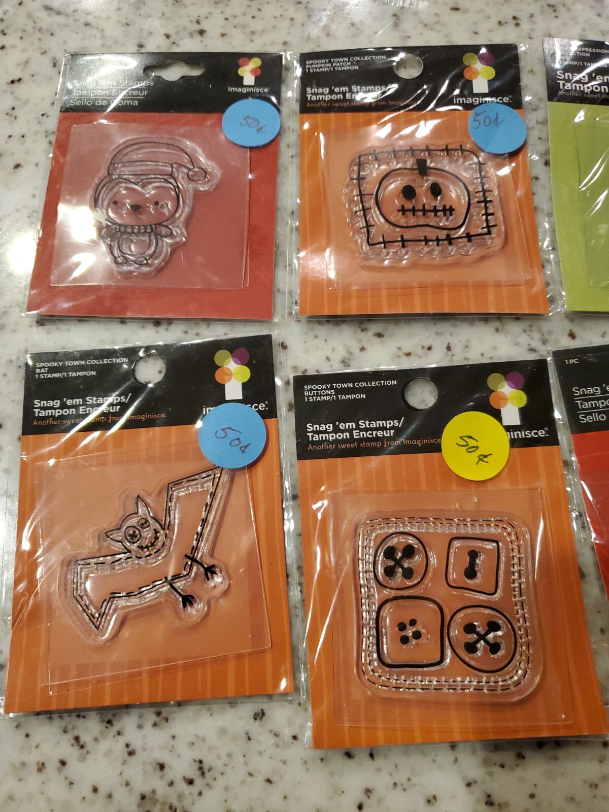 Lot of 8 Imaginisce Snag 'em Stamps Holiday Halloween/Chrstmas New | eBay