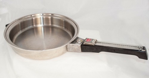 Vtg Rare Saladmaster Timer 11" Skillet Fry Pan 18-8 Tri-Clad-Hard to ...