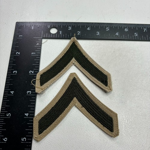 USMC Marines Corps GREEN TAN PRIVATE FIRST CLASS RANK INSIGNIA Patch ...
