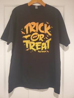 New Batman Logo Trick or Treat Mens Large DC Comics Book Superhero ...