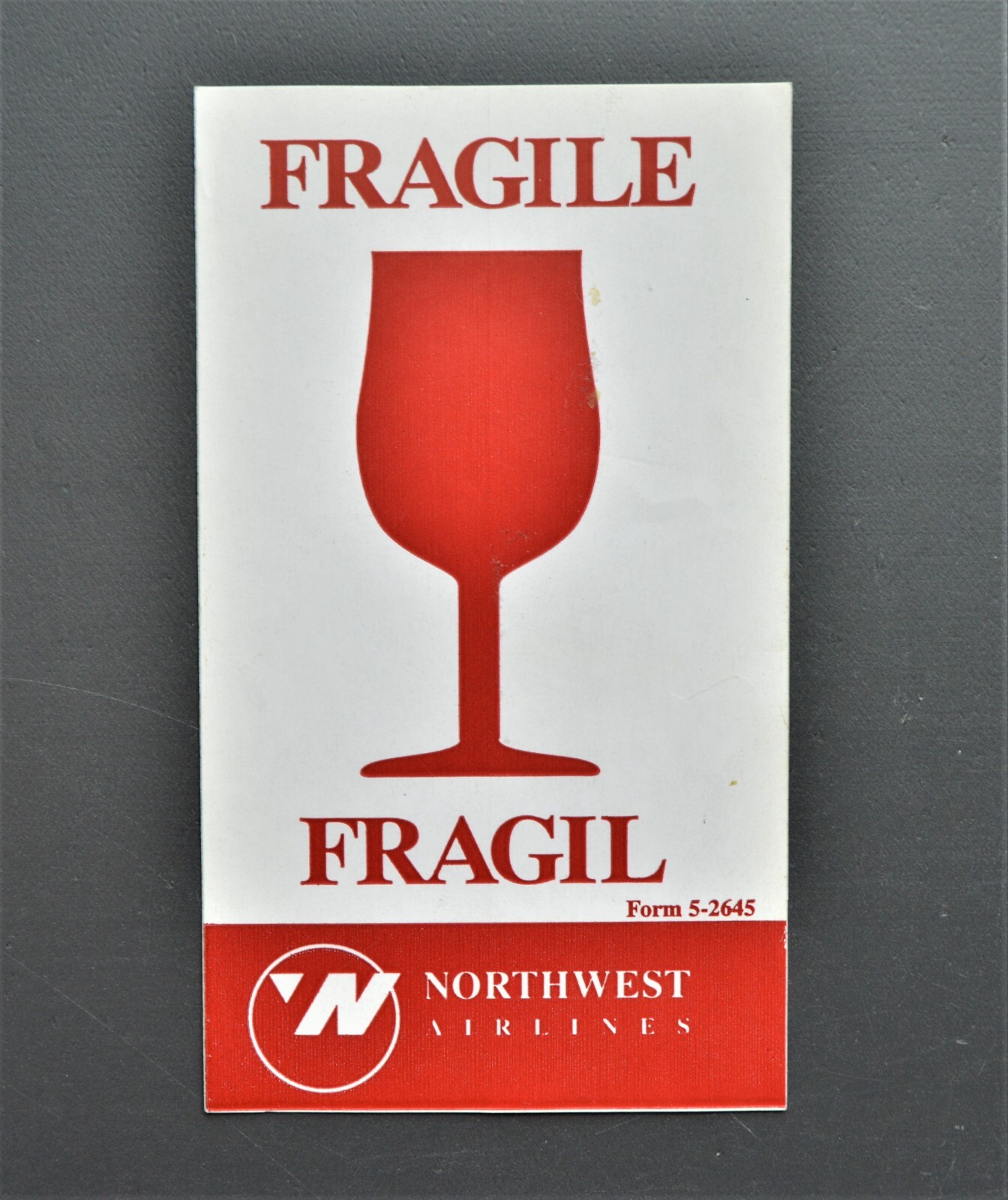 Northwest Airlines "Fragile" Sticker (1990s) | eBay