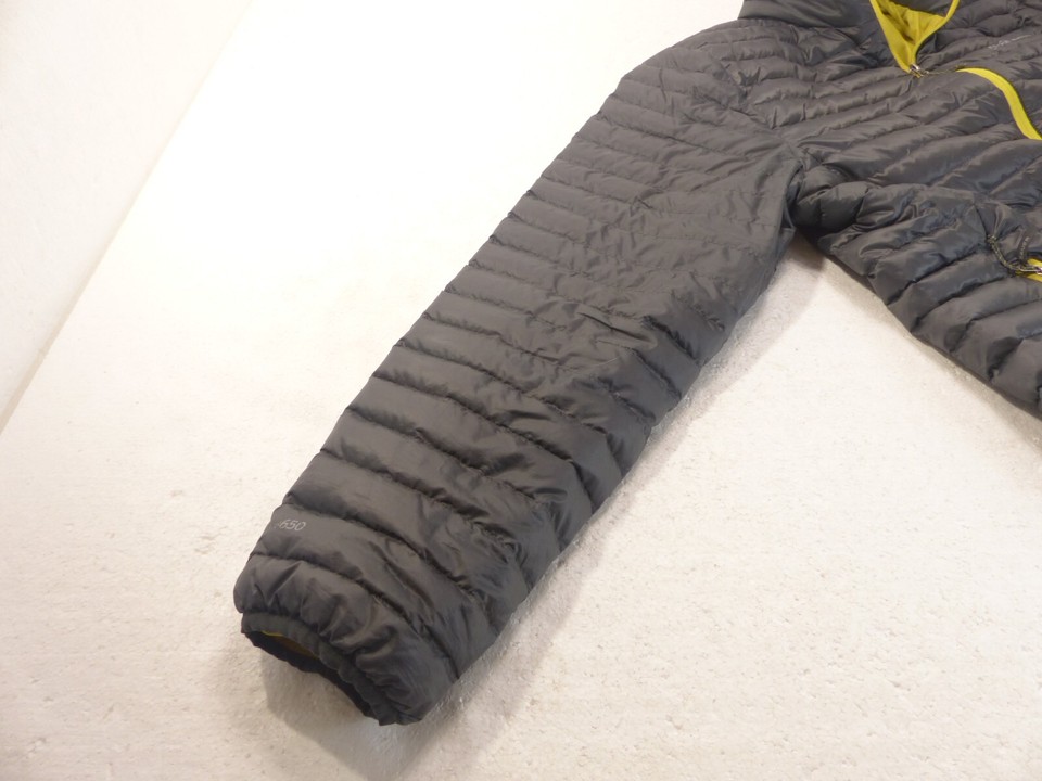 Men's Eddie Bauer EB650 Down Lightweight Puffer Jacket Gray & Yellow ...