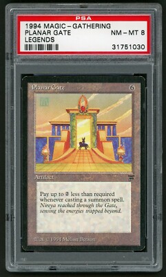 1994 MTG Magic the Gathering Card Legends Planar Gate PSA 8 | eBay