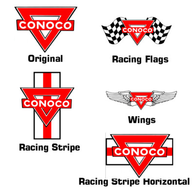 Conoco Gasoline Vinyl Decal Sticker 4 Designs Motor Oil Gas Globes | eBay