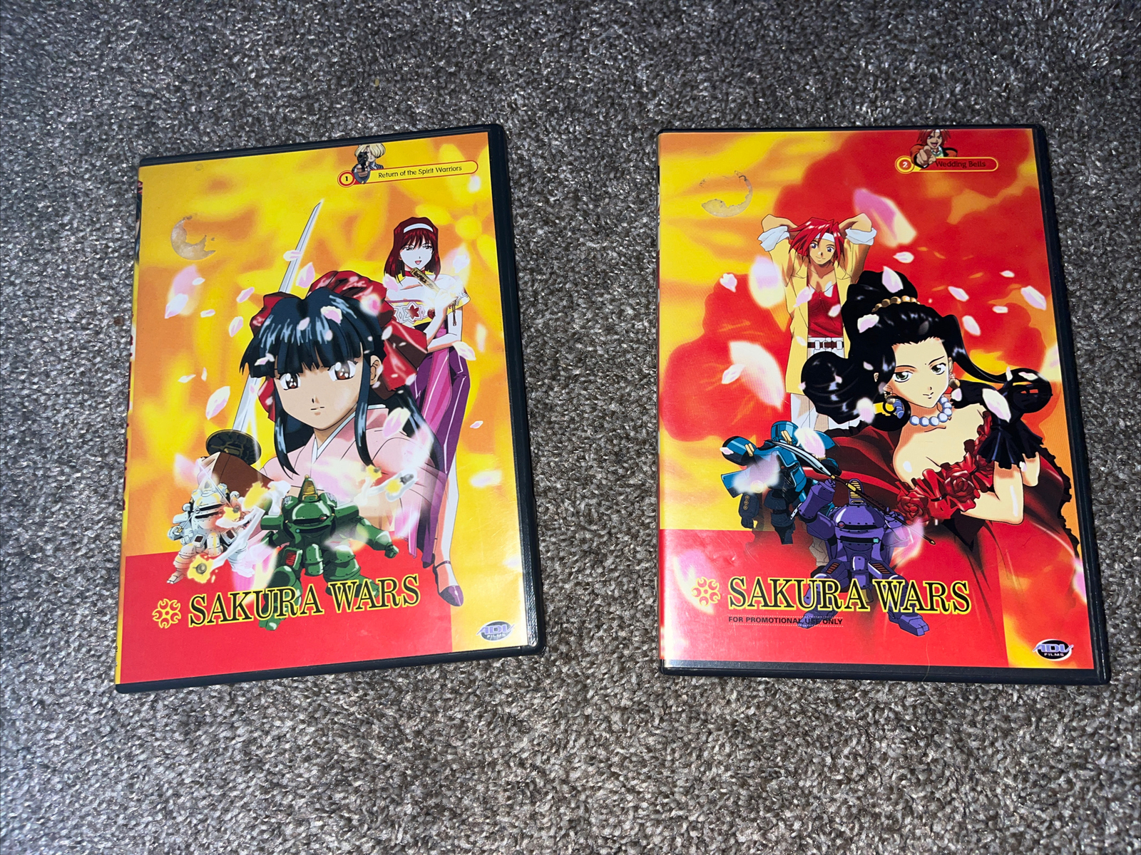 sakura wars 2 dvd lot Wedding Bells & Return Of The Spirit Warriors w ...