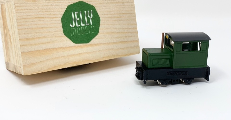 Jelly Models Diesel Locomotive Switcher BROOKVILLE Narrow Gauge H0e | eBay