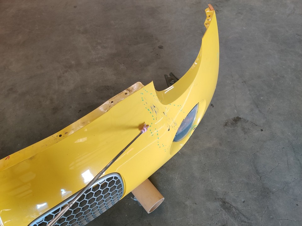 06-09 PONTIAC SOLSTICE FRONT BUMPER COVER YELLOW ASSEMBLY BUMPER OEM ...