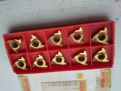 10 Sandvik threading inserts R166.0L-22AC01F060 1020 ( acme 6 tpi ...