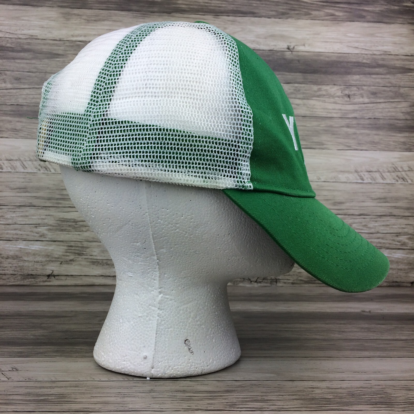 Yeti Coolers Baseball Cap Green White Mesh Embroidere… - Gem