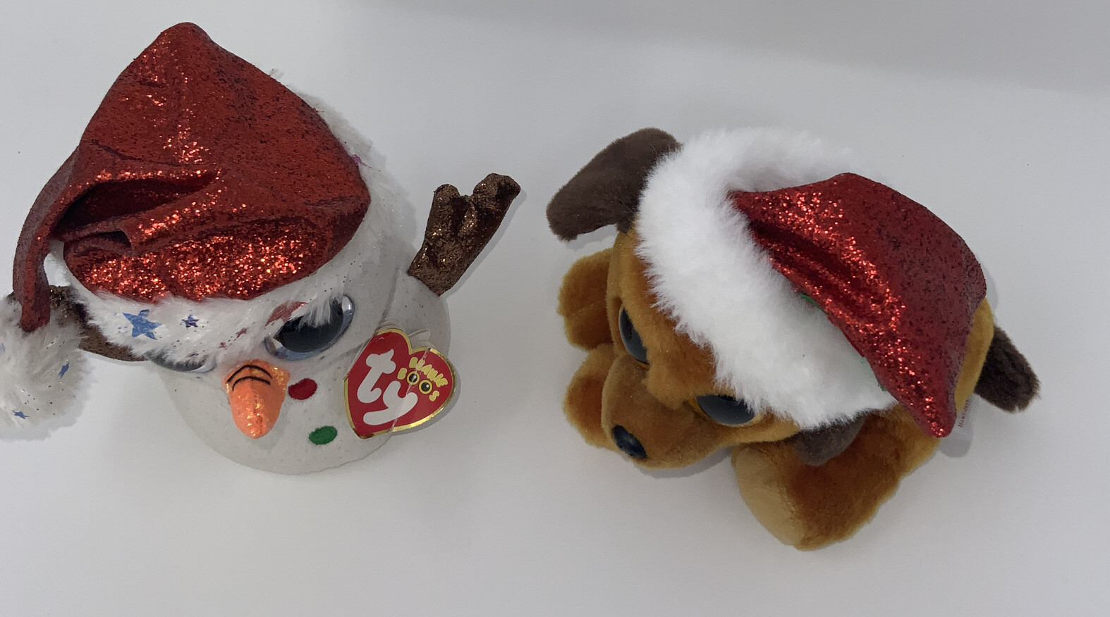 Ty Beanie Boos Dog Howlidays And Snowman Flurry 7" Plushes | eBay