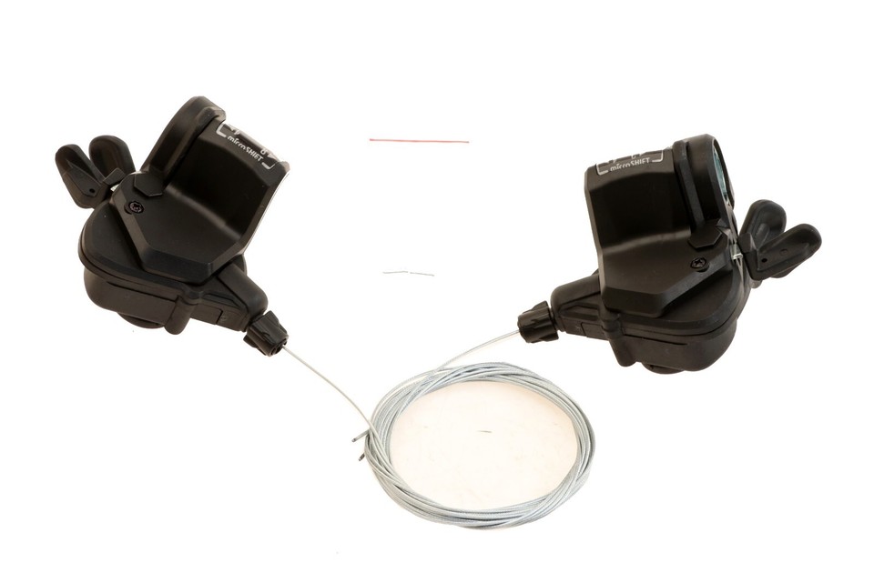 microSHIFT Mezzo Thumb-Tap Trigger Shifter Set 3x8s Triple Shimano 8s ...