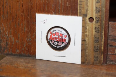 Vintage Everything's Archie Keep On Groovin' Button Pinback | eBay